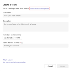 Cómo crear un nuevo equipo en Microsoft Teams