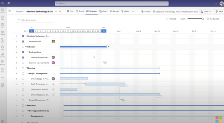 How to Create a Gantt Chart in Microsoft Planner | ClickUp