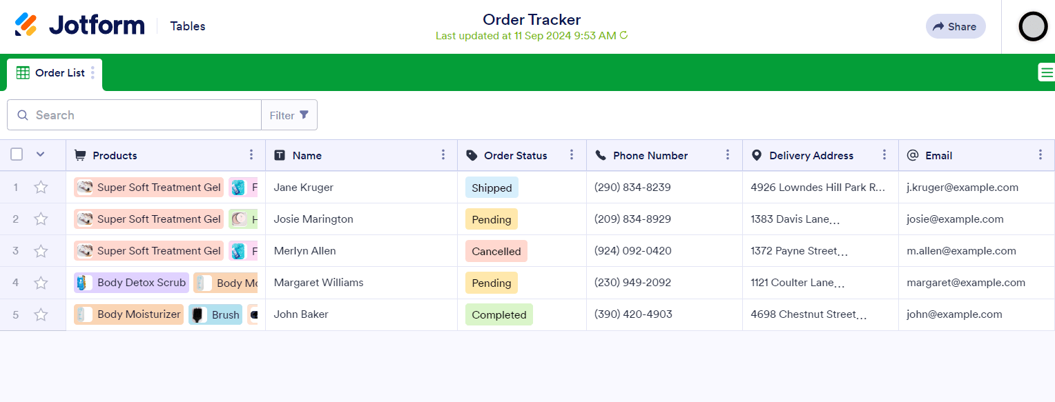 Top 10 Free Order Tracking Templates | ClickUp