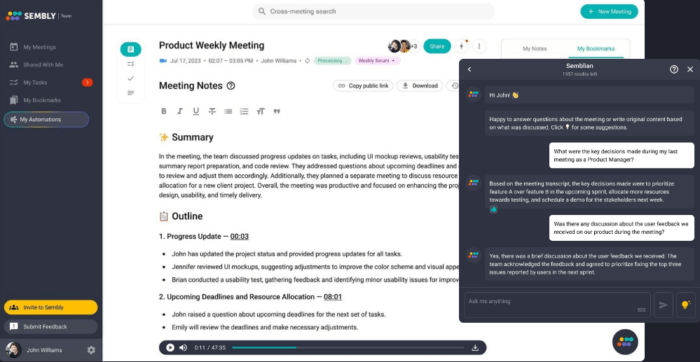 10 Best AI Meeting Summarizers for 2025 | ClickUp