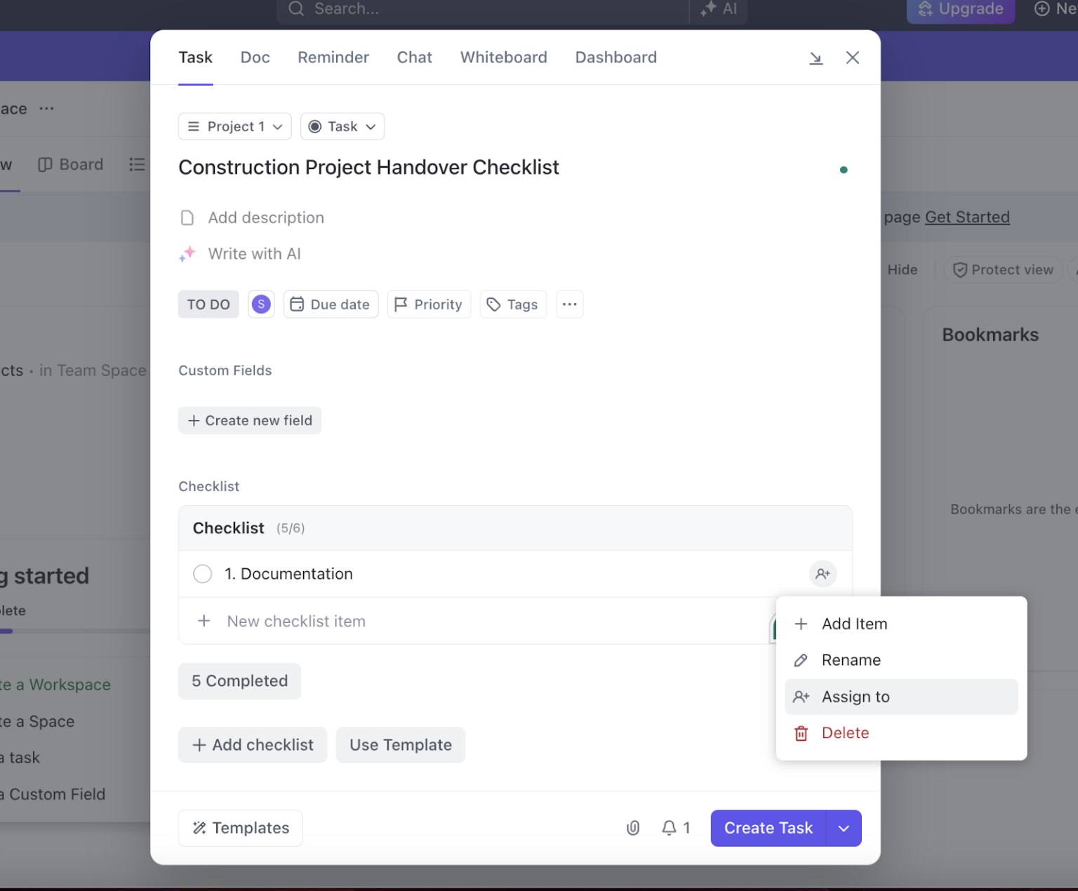 How to Create a Construction Project Handover Checklist | ClickUp