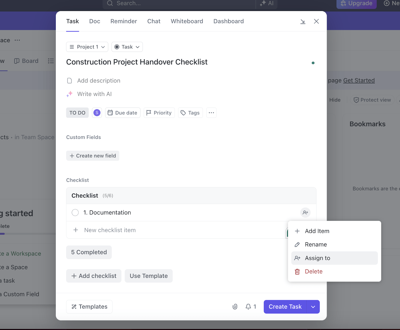 How to Create a Construction Project Handover Checklist | ClickUp