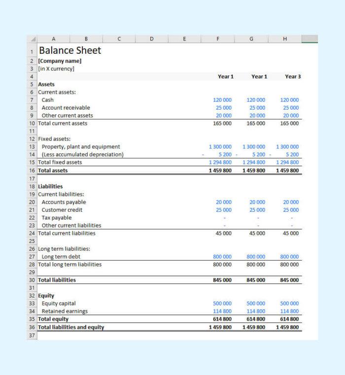 Free Balance Sheet Templates for Excel | ClickUp