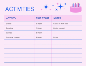Free Party Planning Excel Templates | ClickUp