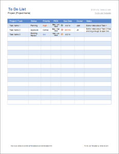 Free To-Do List Templates for Excel | ClickUp