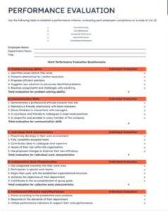 Free Excel Performance Review Templates for Easy Evaluation