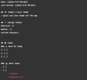 Top Obsidian Templates for Productivity & Workflow Management