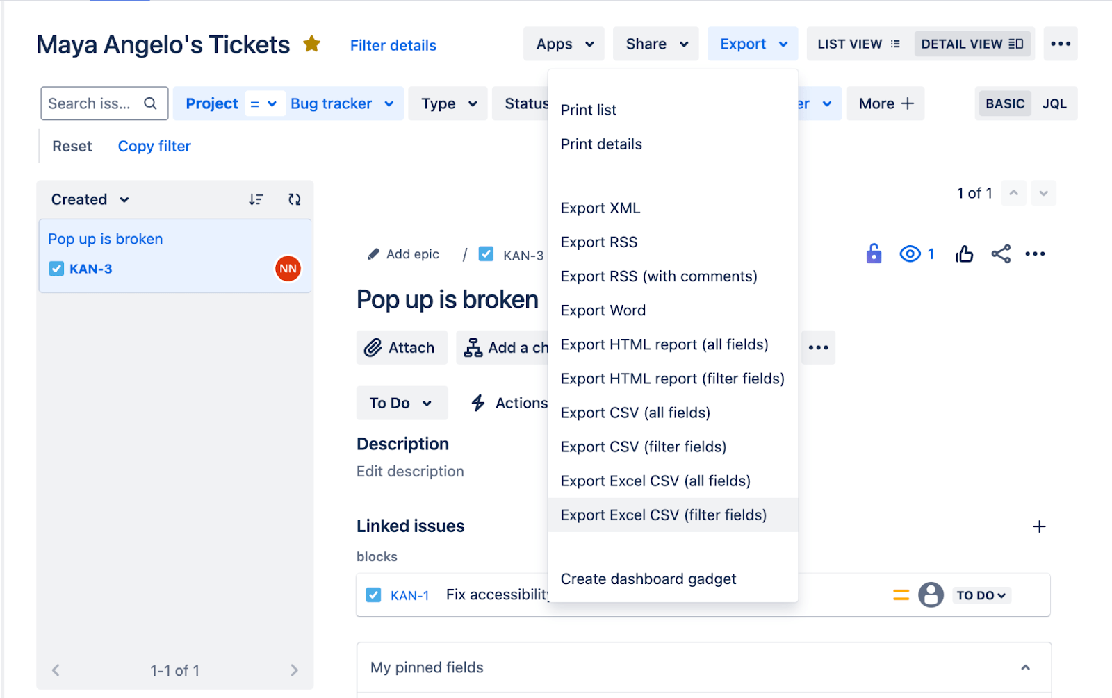 How to Export Jira Tickets to Excel | ClickUp