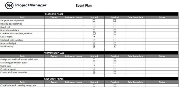 Free Event Planning Templates in Excel | ClickUp