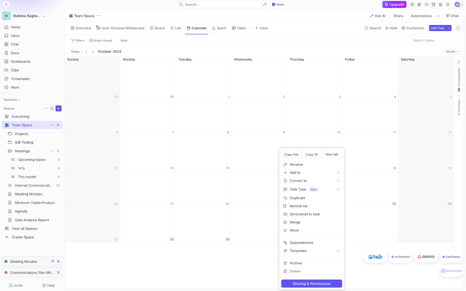 How to Plan and Schedule Recurring Meetings | ClickUp