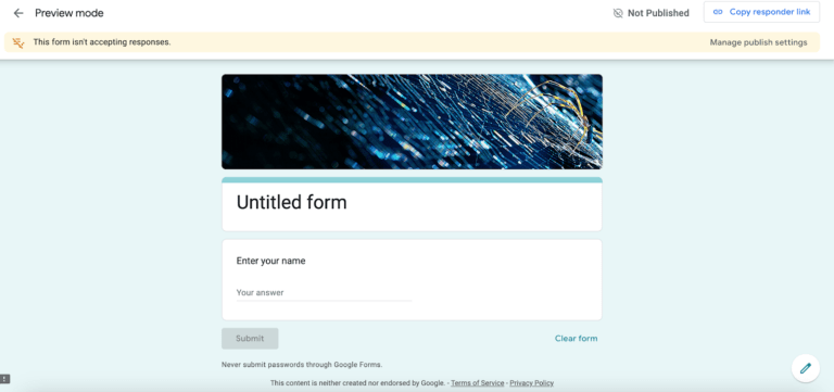 How to Change Google Form Header Image | ClickUp