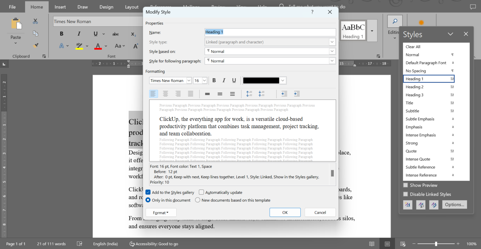 How to Highlight in Word for Better Document Clarity | ClickUp