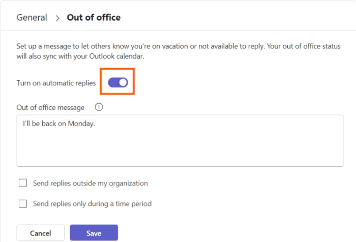 How to Set Out of Office in Teams | ClickUp