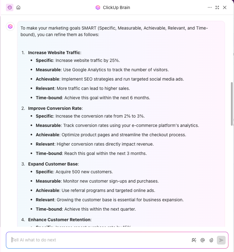 10 Marketing Goals Examples to Achieve Your Objectives in 2025 | ClickUp