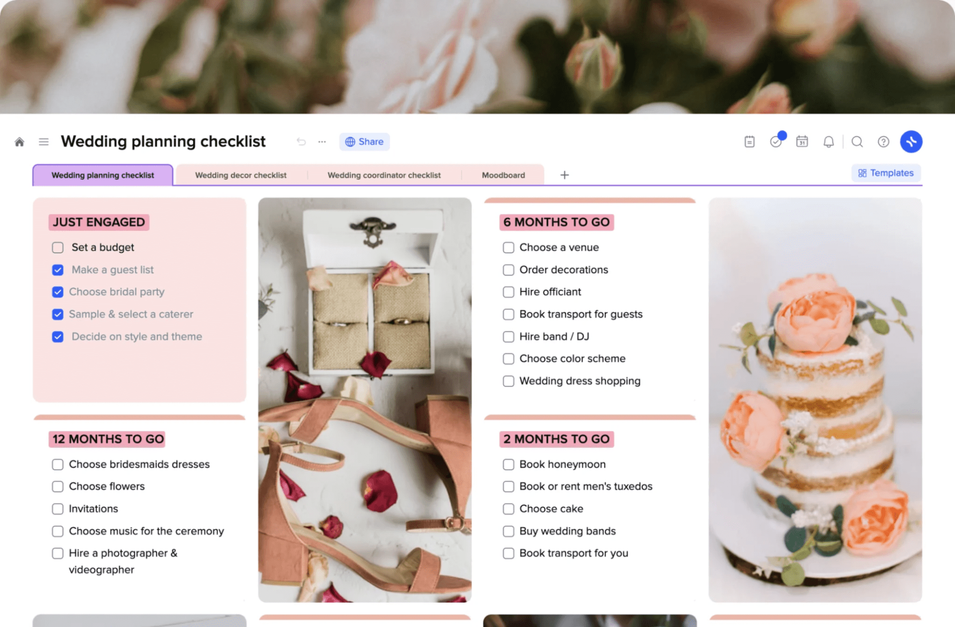 12 Free Wedding Planning Templates | ClickUp