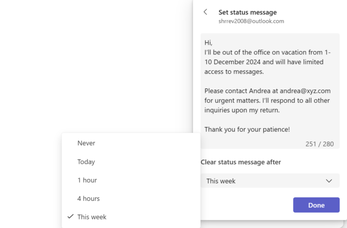 How to Set Out of Office in Teams | ClickUp