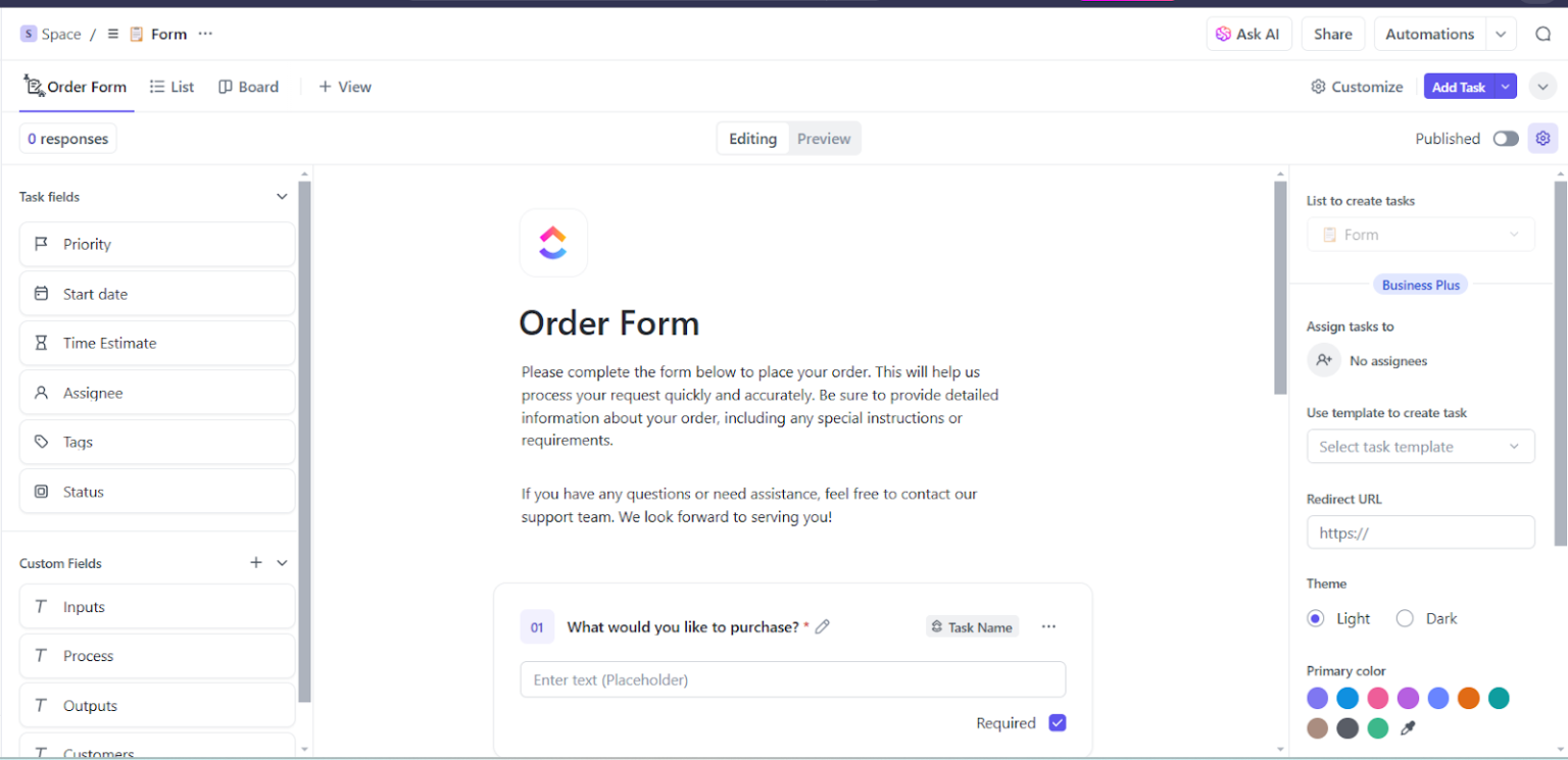 How to Create an Effective Work Order Format | ClickUp