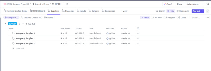 How to Create and Use a SIPOC Diagram | ClickUp