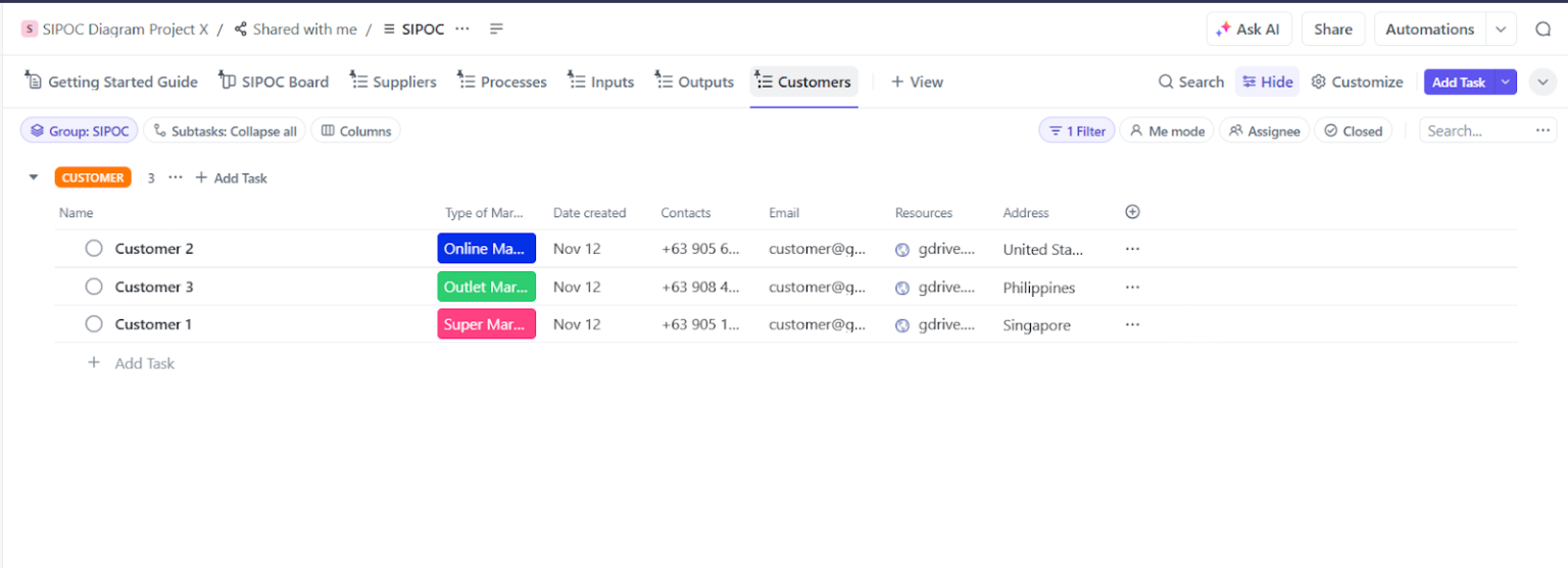 How to Create and Use a SIPOC Diagram | ClickUp