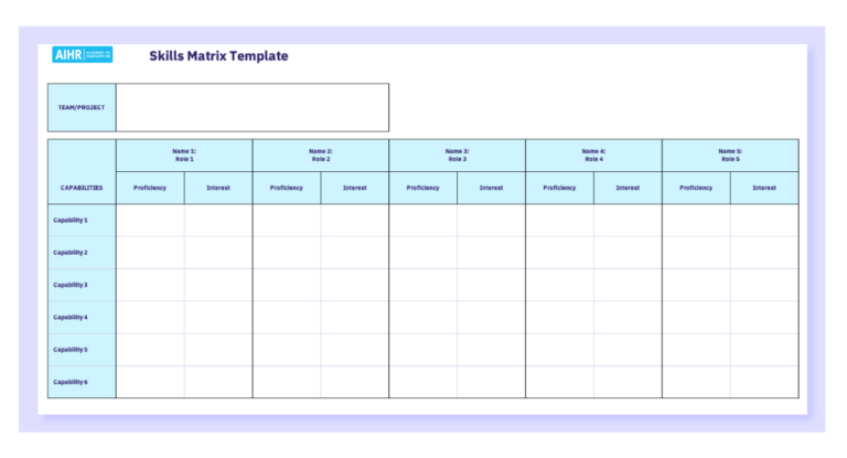 Top Free Skill Matrix Templates for Excel | ClickUp
