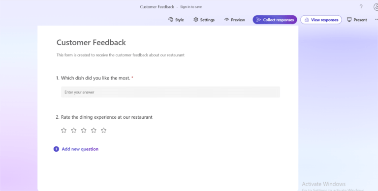 How to Create a Survey in Microsoft Forms | ClickUp