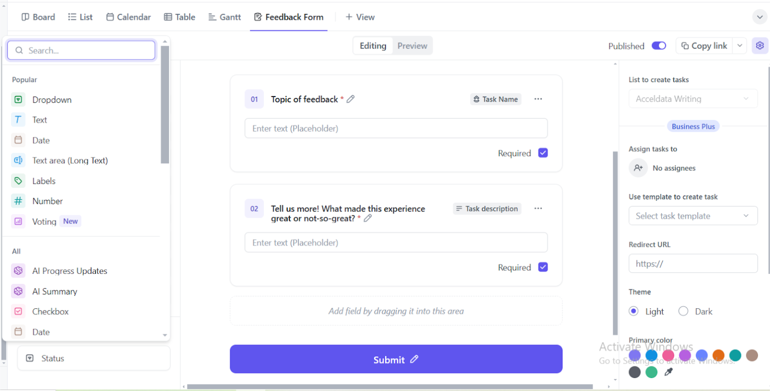 How to Create a Survey in Microsoft Forms | ClickUp