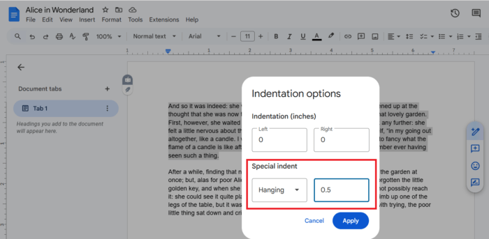 How to Do a Hanging Indent on Google Docs | ClickUp