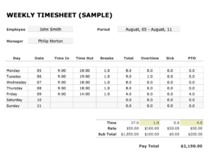 16 Free Timesheet Templates in Google Sheets (Weekly & Daily)