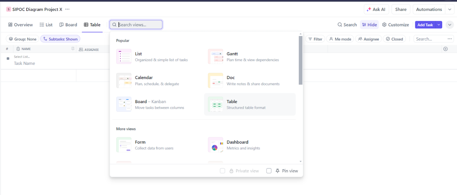How to Create and Use a SIPOC Diagram | ClickUp
