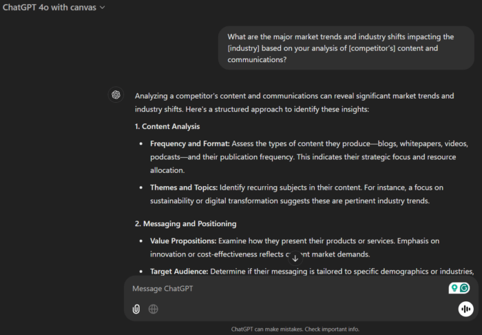 How to Use ChatGPT for Competitor Analysis