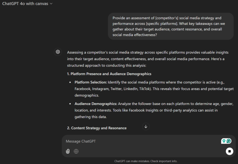 How to Use ChatGPT for Competitor Analysis