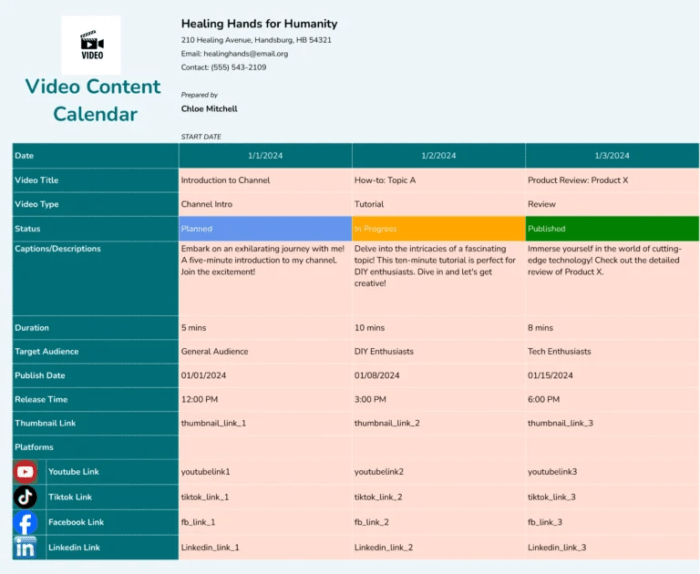 Free Content Calendar Templates for Google Sheets | ClickUp