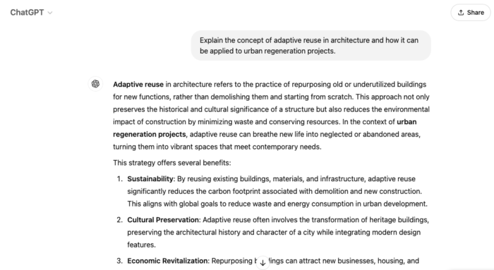 How to Integrate ChatGPT into Your Architecture Workflow