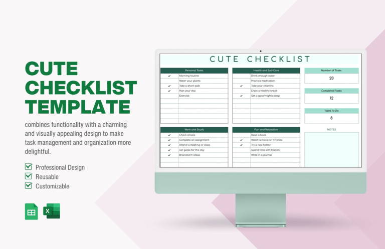10 Free Cute Checklist Templates to Stay Organized | ClickUp