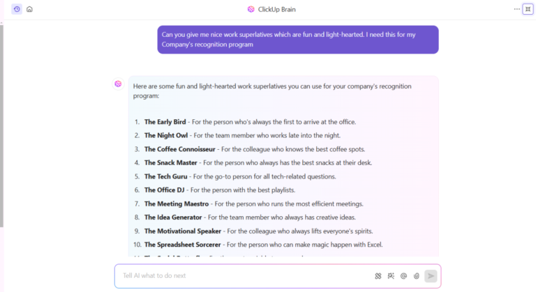 How to Use Work Superlatives to Motivate Your Team | ClickUp