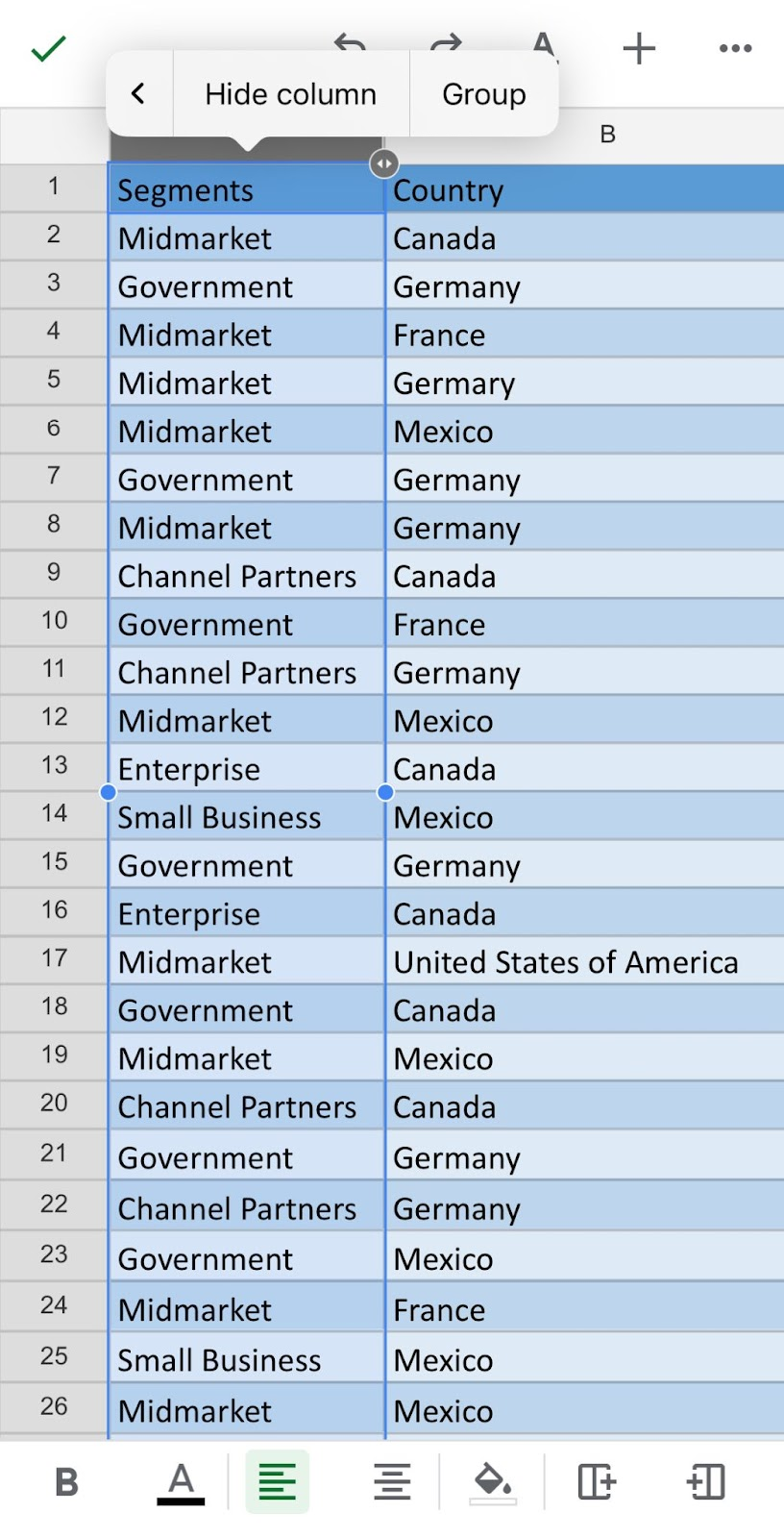 How to Hide Columns in Google Sheets | ClickUp