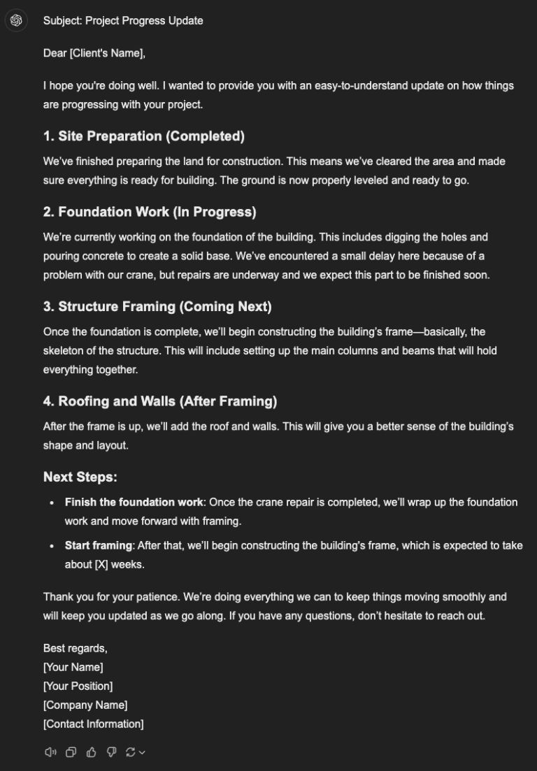 How to Use ChatGPT for Construction Efficiency | ClickUp