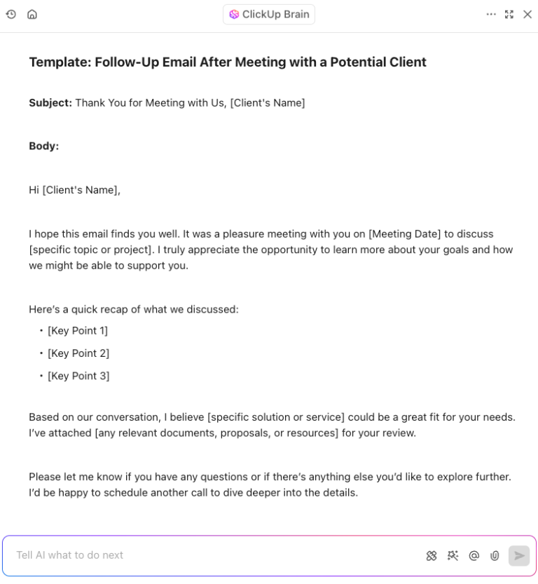 How to Write Follow Up Email After a Meeting (+Examples)