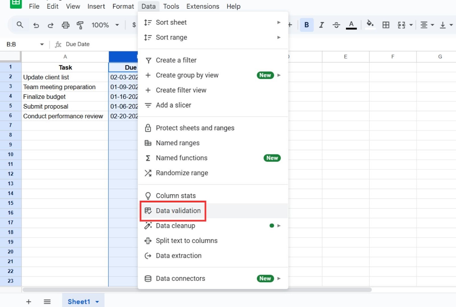 How to Organize Due Dates in Google Sheets Effectively | ClickUp