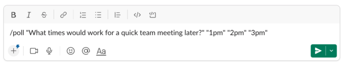 How to Create a Poll in Slack? | ClickUp