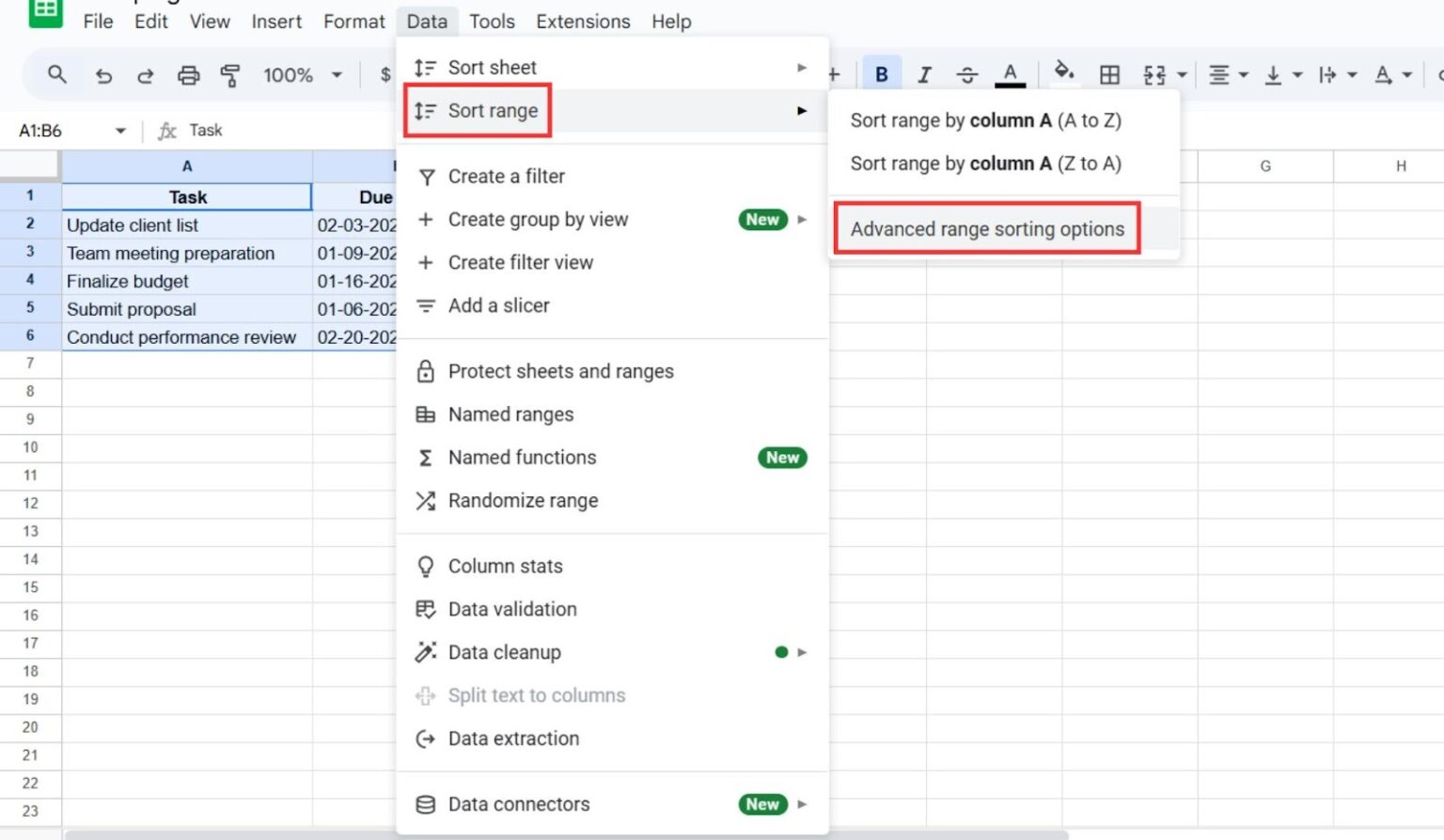How to Organize Due Dates in Google Sheets Effectively | ClickUp