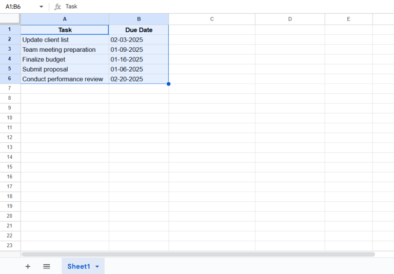 How to Organize Due Dates in Google Sheets Effectively | ClickUp