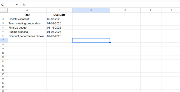 How to Organize Due Dates in Google Sheets Effectively | ClickUp