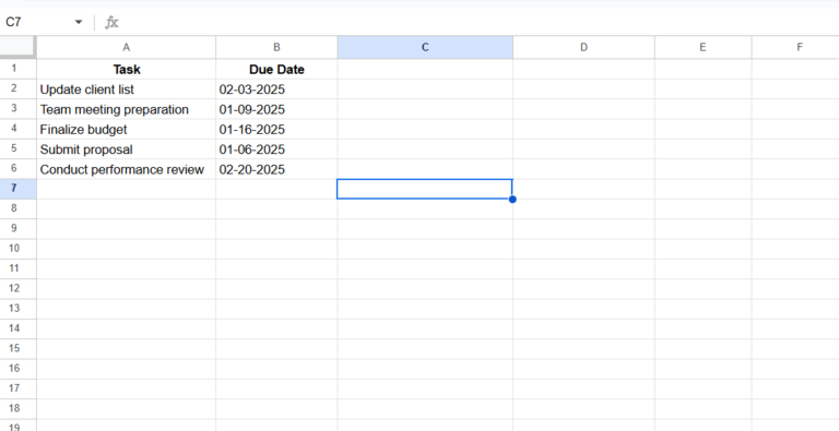 How to Organize Due Dates in Google Sheets Effectively | ClickUp