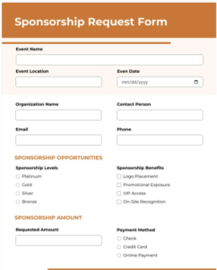 12 Free Sponsorship Form Templates | ClickUp