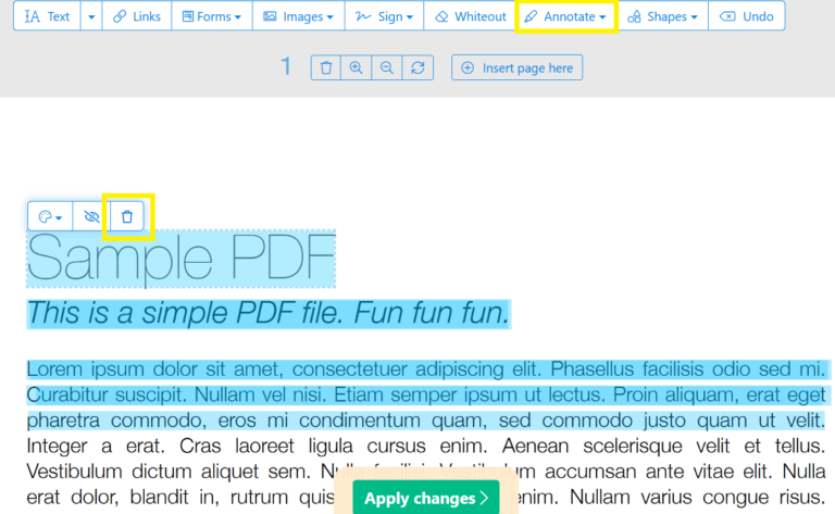 How to Remove Highlight in a PDF Quickly and Easily | ClickUp