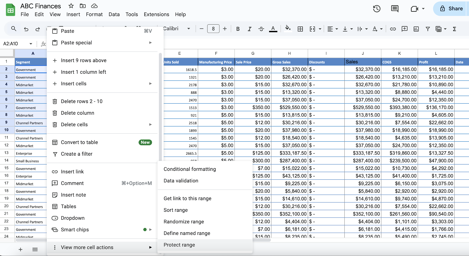How to Lock Cells in Google Sheets | ClickUp