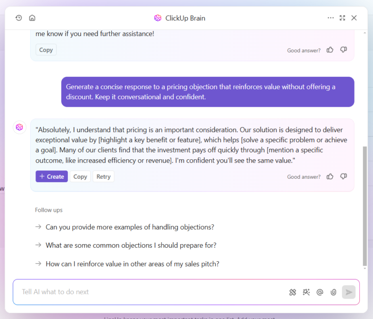 How to Create Sales Talk Tracks for High-Conversions | ClickUp