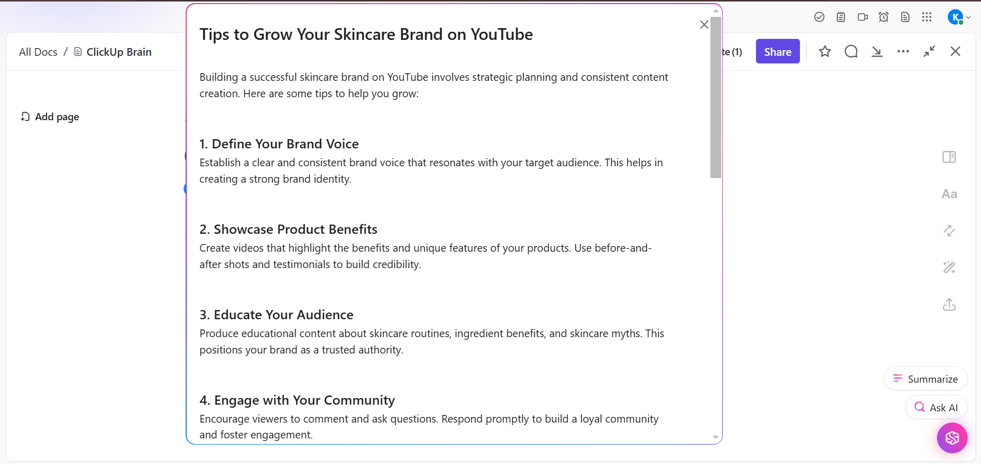 How to Create a YouTube Content Calendar (+ Template) | ClickUp