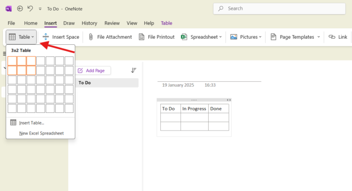 How to Make a Kanban Board in OneNote for Task Management